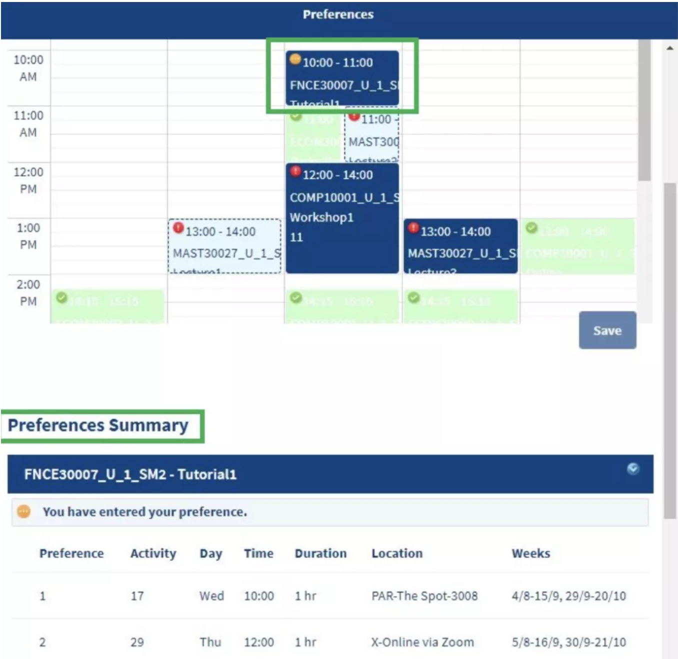UniMelb 墨尔本大学 ｜ 2022 Timetable 使用指南,手把手教你 如何安排 和 调整 课表 |澳洲匠人学院