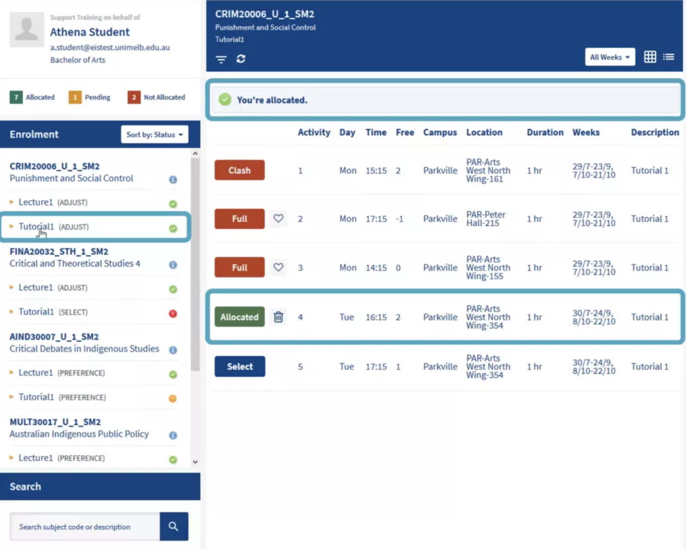UniMelb 墨尔本大学 ｜ 2022 Timetable 使用指南,手把手教你 如何安排 和 调整 课表 |澳洲匠人学院