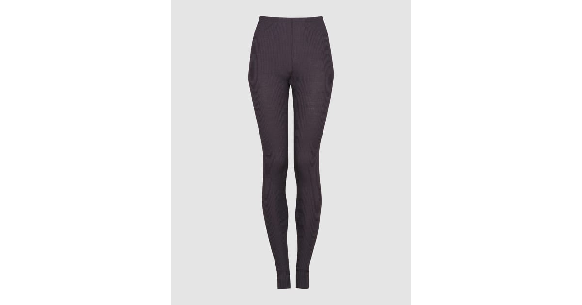 Womens Merino Wool Leggings Aubergine Dilling