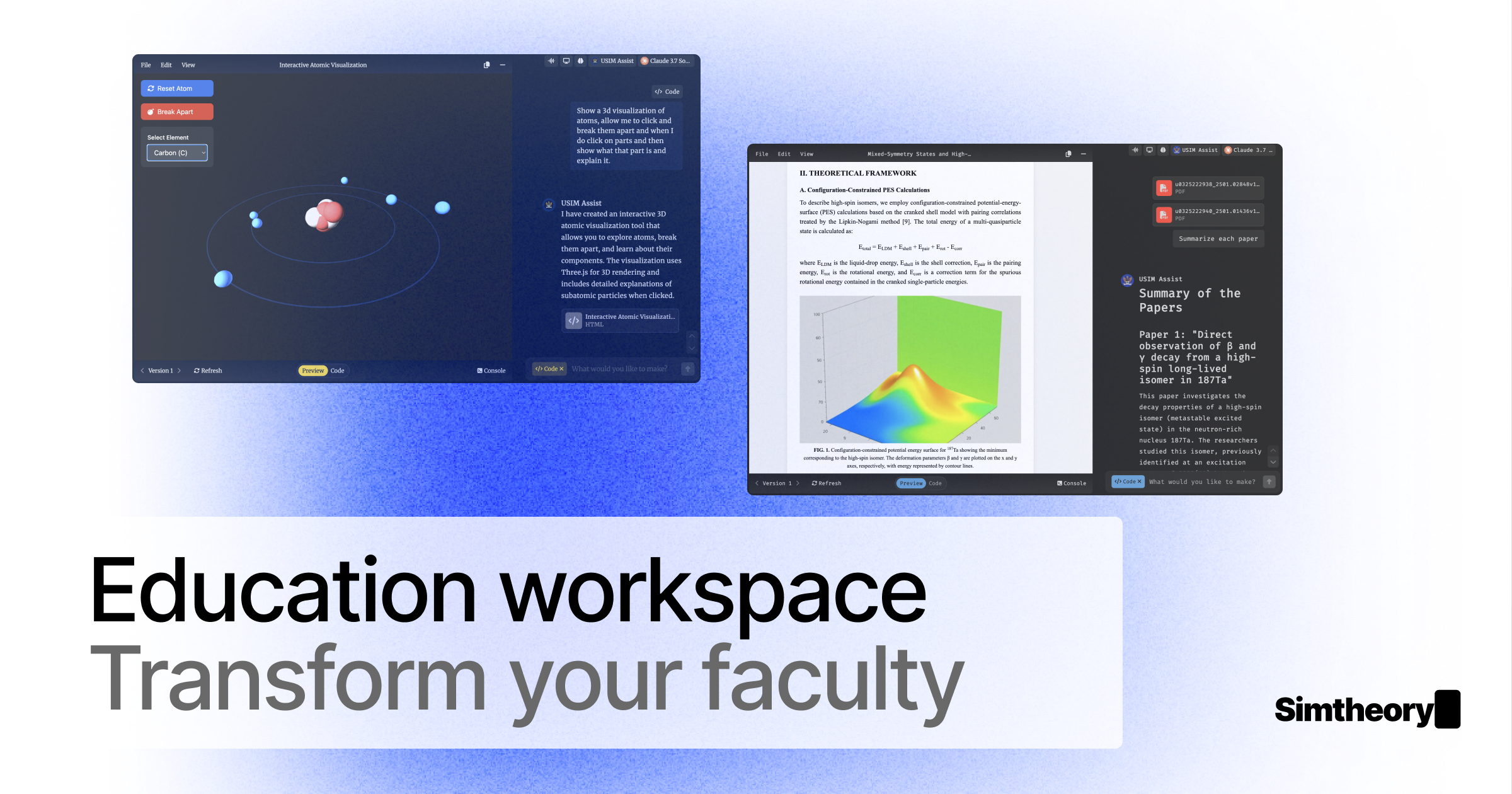 Education AI Workspace - Simtheory
