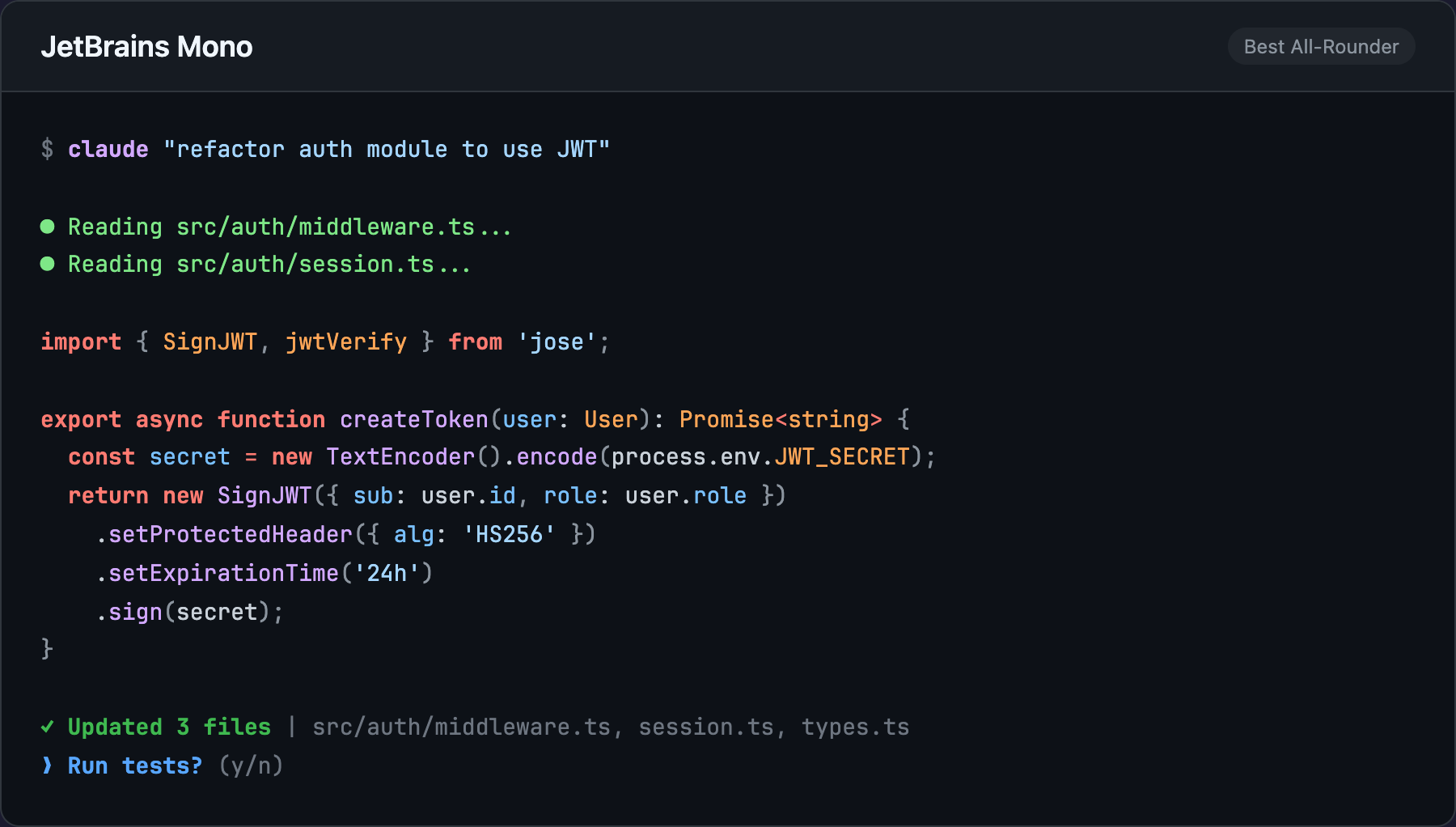 I Tested 21 Monospace Fonts With Claude Code So You Don't Have To