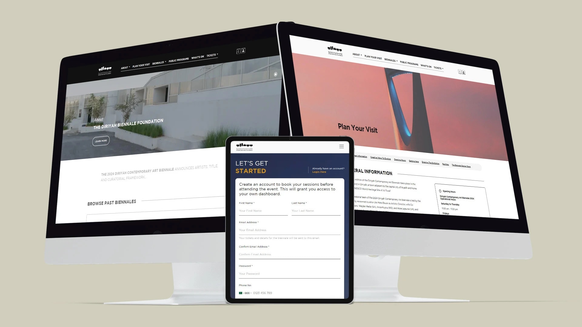 Website Design & Development Case Study for Diriyah Biennale Foundation