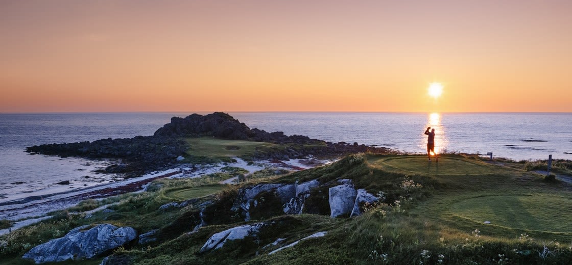 Lofoten Golf Links, parcours 18 trous en Norvège
