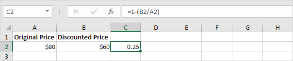 How To Use Calculate Percentage Discount In Excel – Excel Examples