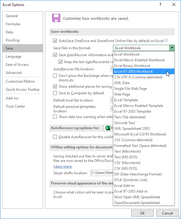 How To Save Your Excel Files In 97-2003 Format – Excel Examples