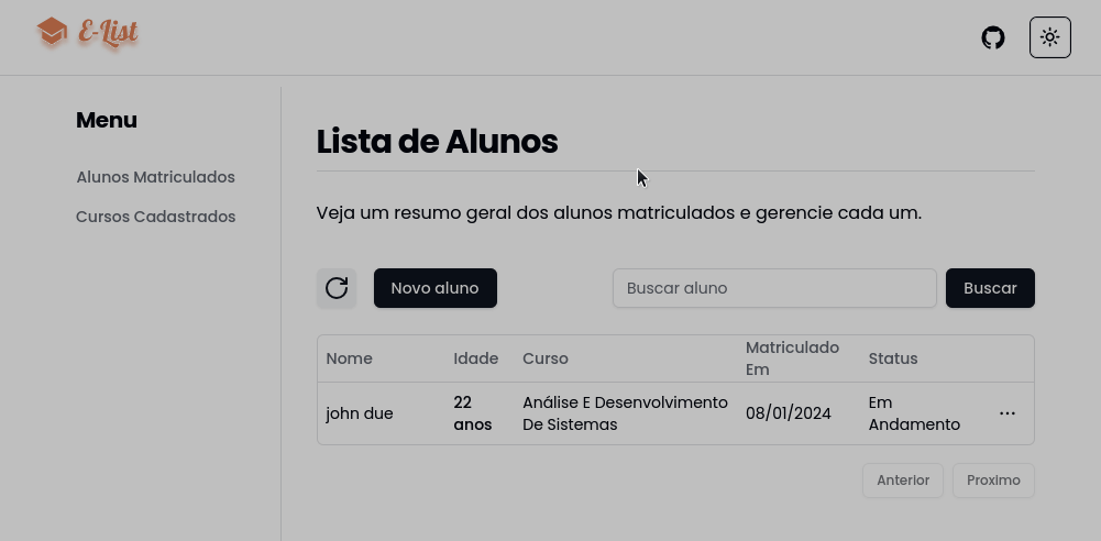 GitHub - lucianosants/enrollment-list