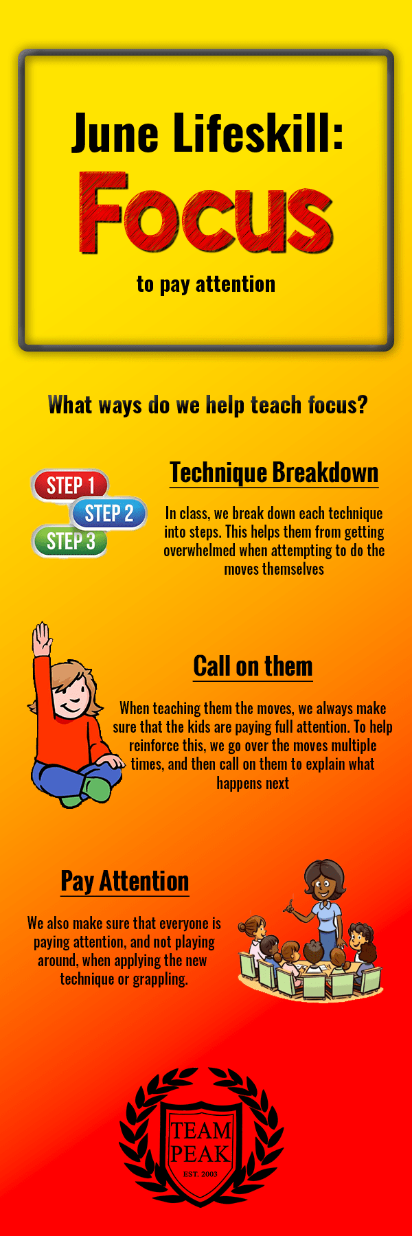 Keller Kids Jiu Jitsu -- Focus Life Skill Week 3!