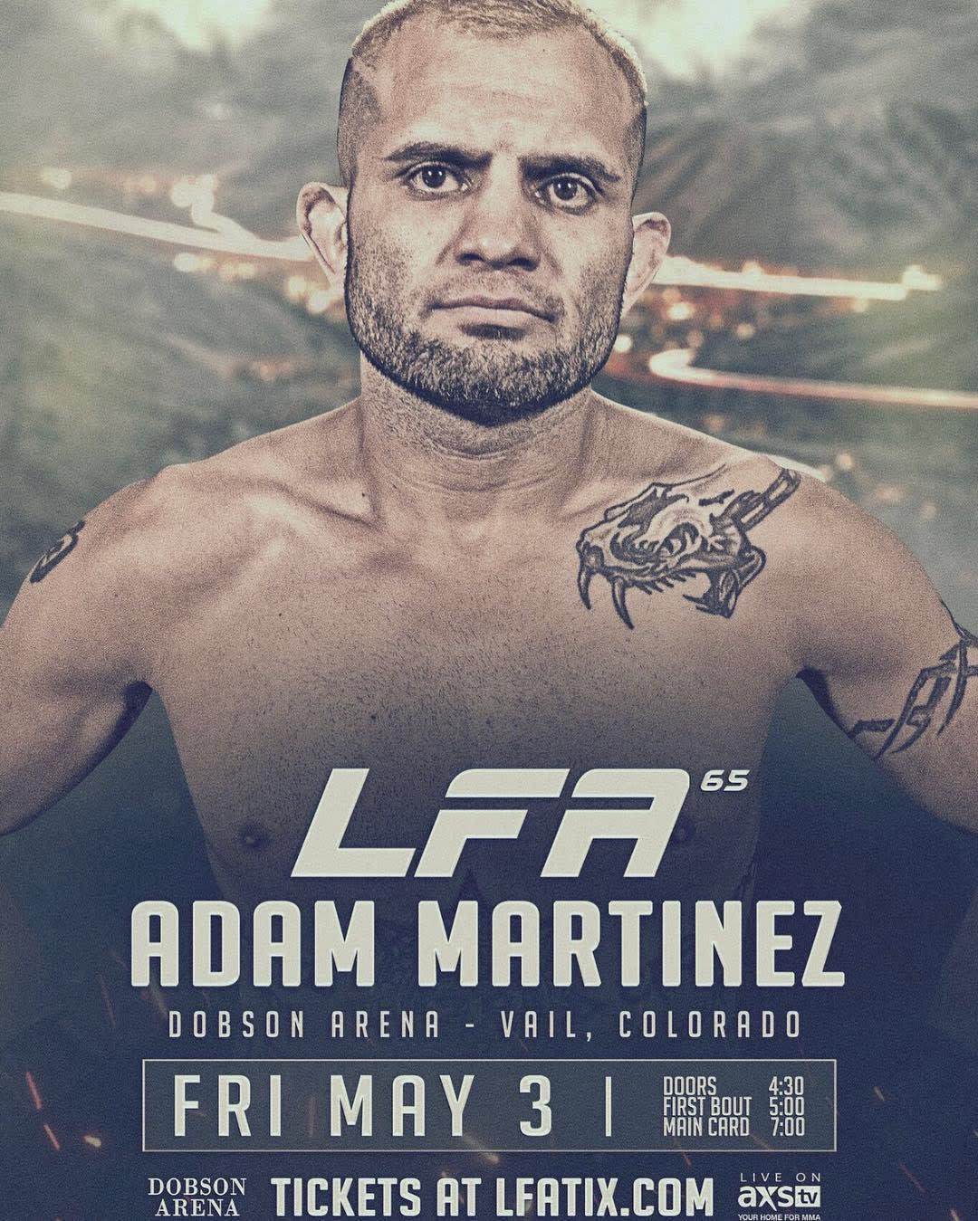 ADAM MARTINEZ FIGHT ANNOUNCEMENT!