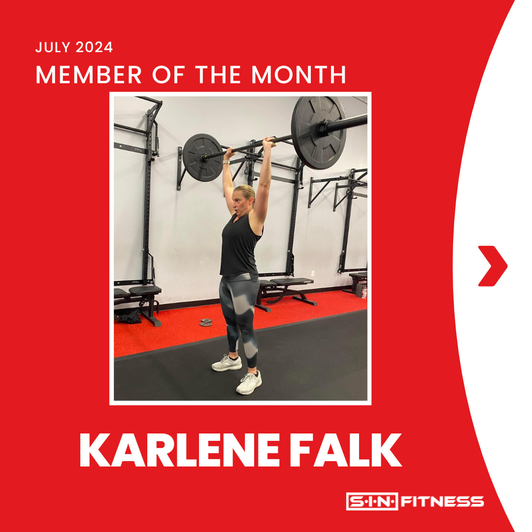 Member of the Month for July 2024 is Karlene Falk!!