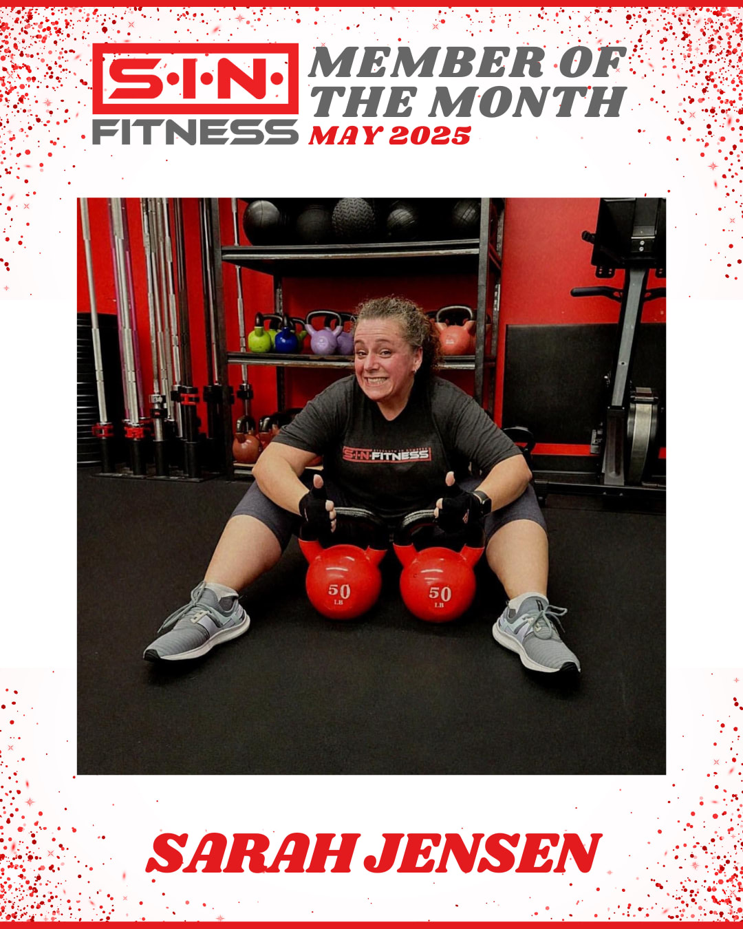 Member of the Month for May 2025 is Sarah Jensen!!