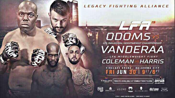 Crazy Cowboy Cortez Coleman is back in the LFA cage 6/30! Derrick ...