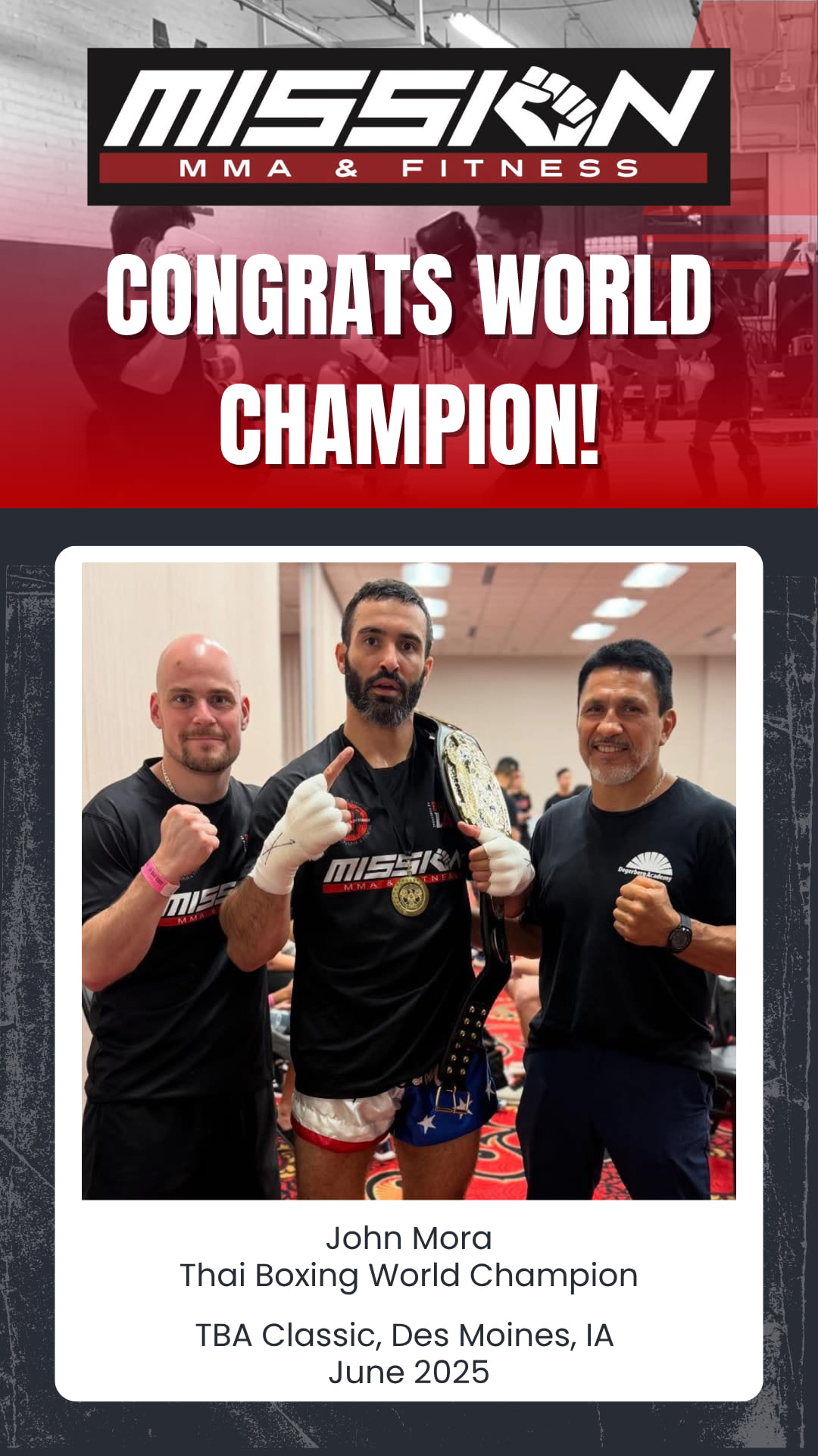 John Mora Wins Championship - TBA Classic