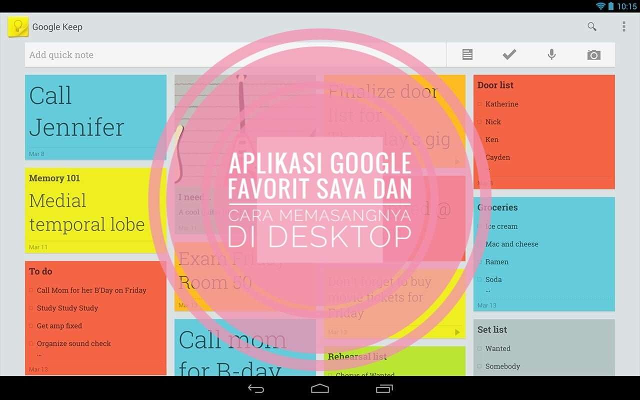 Aplikasi Google Keep Favorit Saya dan Cara Memasangnya di Desktop ...