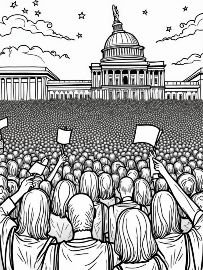 Democracy / Coloring Page / Learning Corner