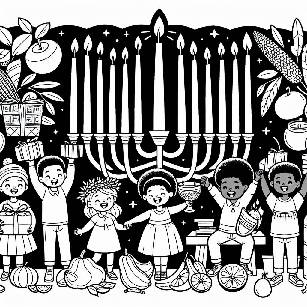 Kwanzaa / Coloring Page / Learning Corner