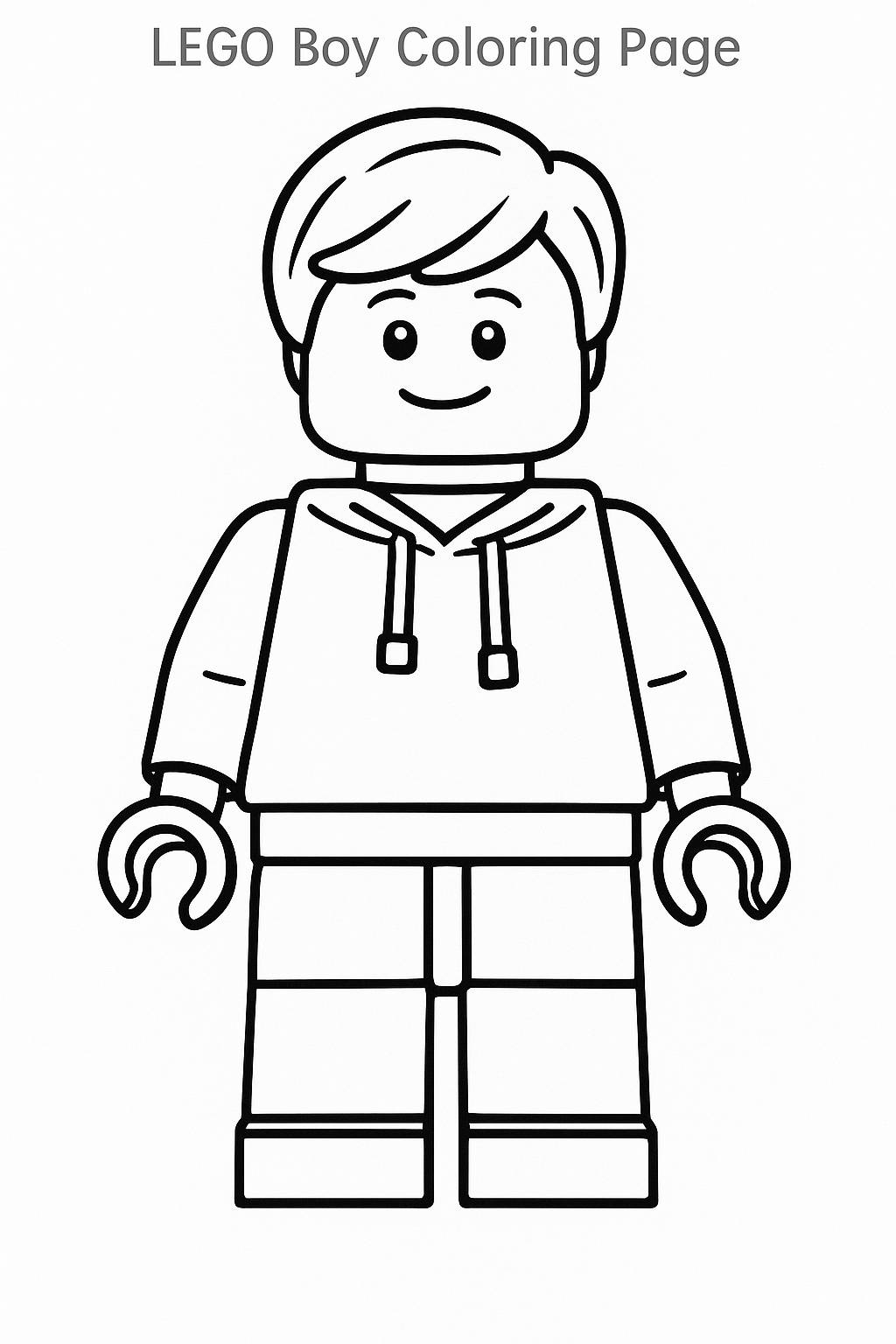 Lego boy / Coloring Page / Learning Corner