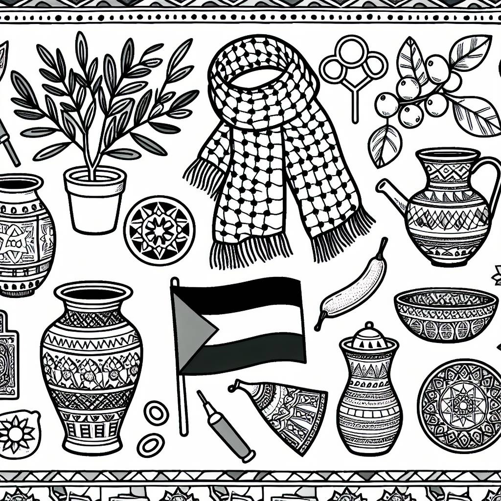 Palestine / Coloring Page / Learning Corner