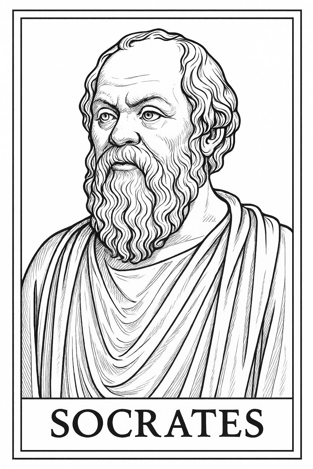 Socrates detailed / Coloring Page / Learning Corner
