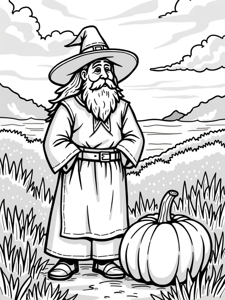 Thanksgiving pilgrim / Coloring Page / Learning Corner