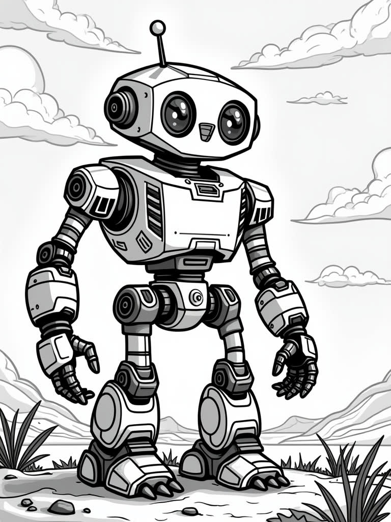 The Wild Robot / Coloring Page / Learning Corner