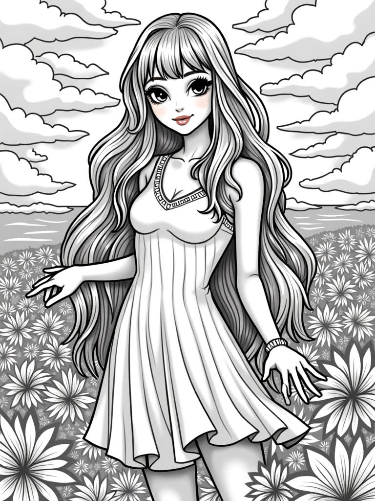 Zara rain / Coloring Page / Learning Corner