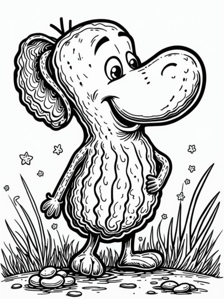 a peanut / Coloring Page / Learning Corner