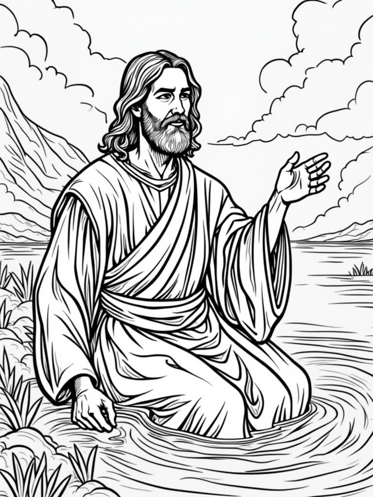 john the baptist / Coloring Page / Learning Corner
