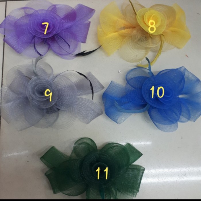 Promo Headpiece Fascinator Jepit Jala Kecil Bunga Pita Warna 102 Diskon ...