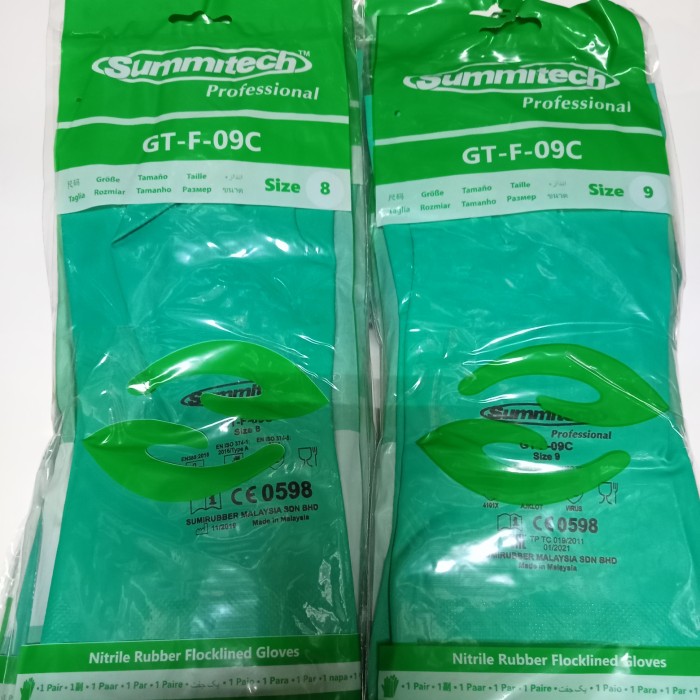 Jual Summitech Chemical Resistant Gloves Gt-f-09c Sarung Tangan Safety ...