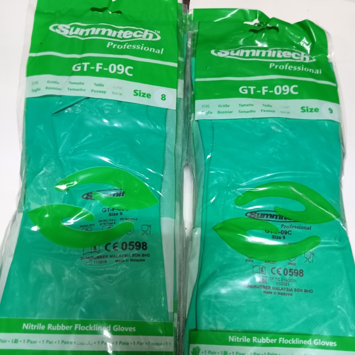 Jual Summitech Chemical Resistant Gloves Gt-f-09c Sarung Tangan Safety ...