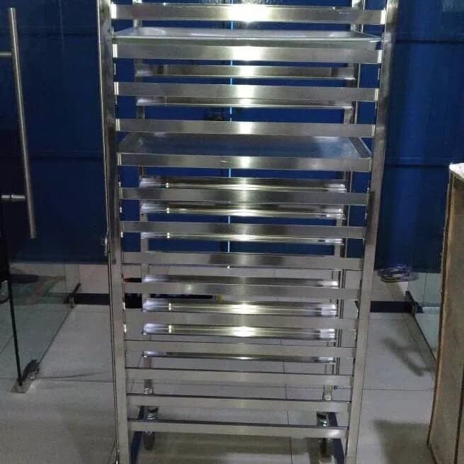 Jual Rak Troli Bakeri(Roti) Dengan Roda/Bakery Pan Rack RTB-15 di ...