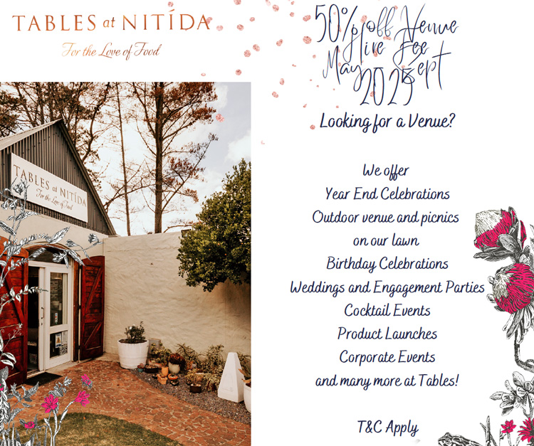 Tables at Nitida Restaurant – Function, Wedding & Events Venue ...