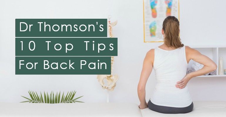 Top Tips for Back Pain