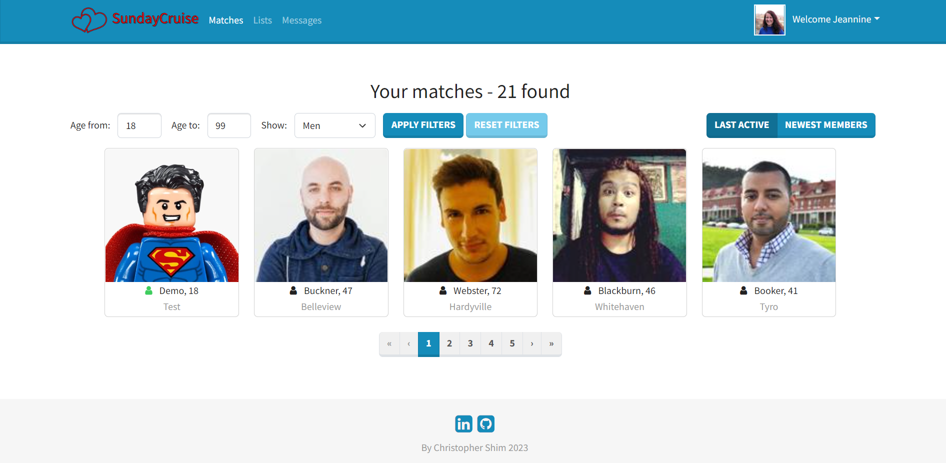 GitHub - ChrisShim98/DatingApp: Dating Web Application
