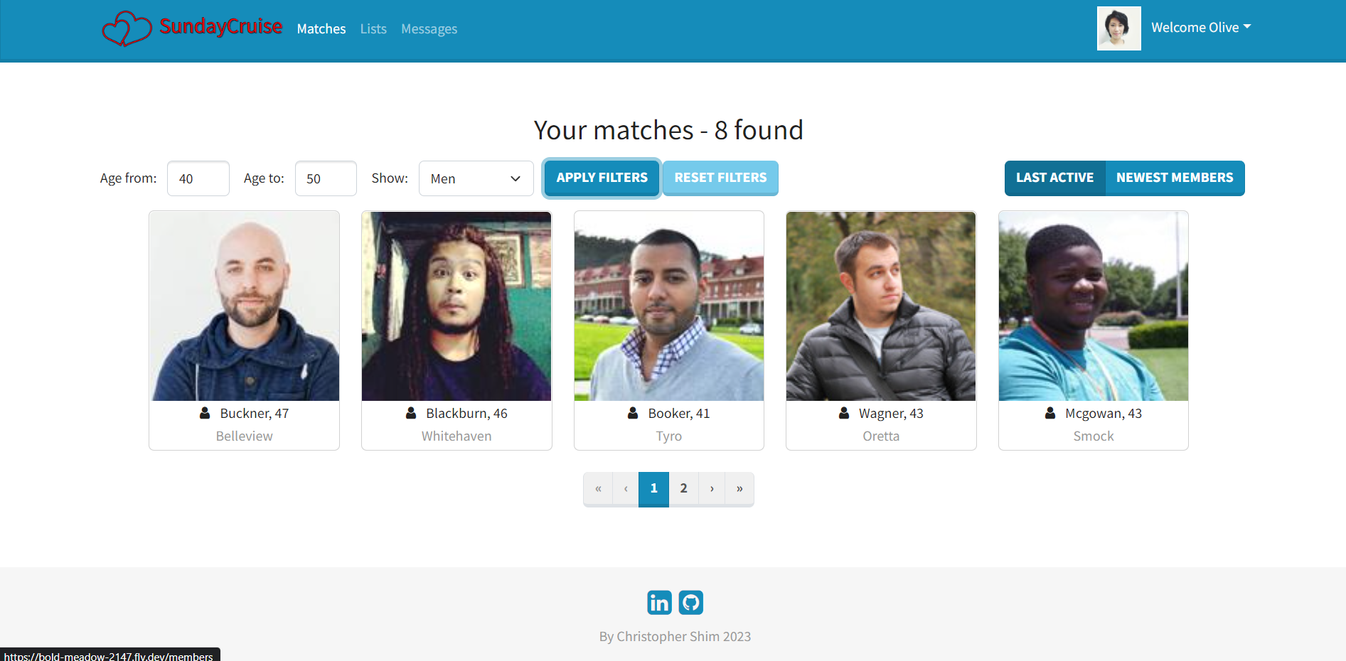 GitHub - ChrisShim98/DatingApp: Dating Web Application