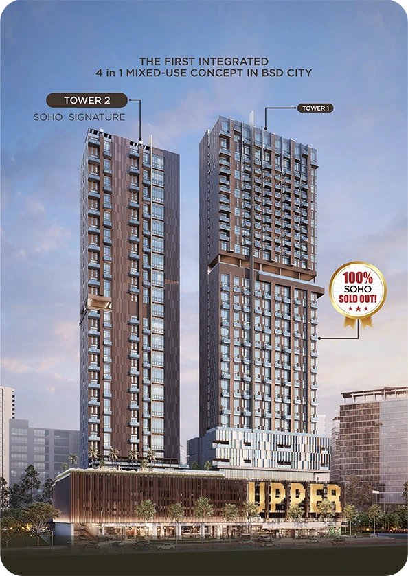 Apartemen & SOHO Upper West BSD City - The First Integrated 4 in 1 Mixed-Use Concept