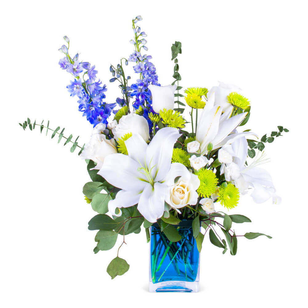 Blue & White Impressions Flower Delivery New Holland PA - Jane's Flower ...