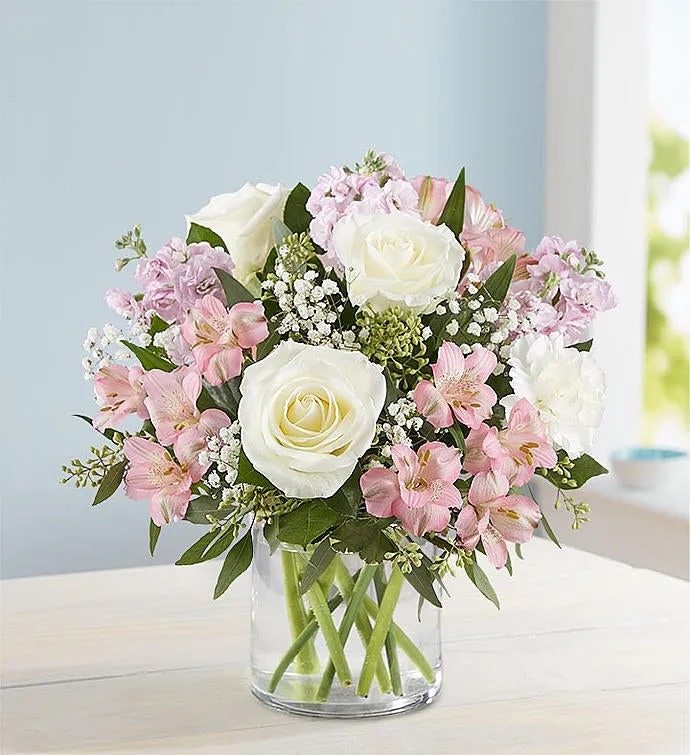 Elegant Blush Bouquet | 1800flowers.com