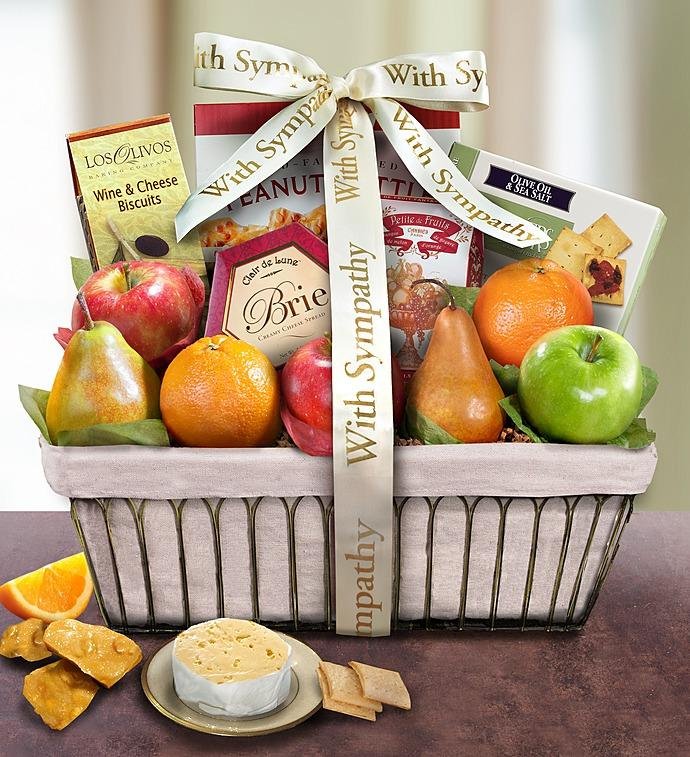 With Deepest Sympathy Fruit Basket Flower Delivery Gaylord MI ...