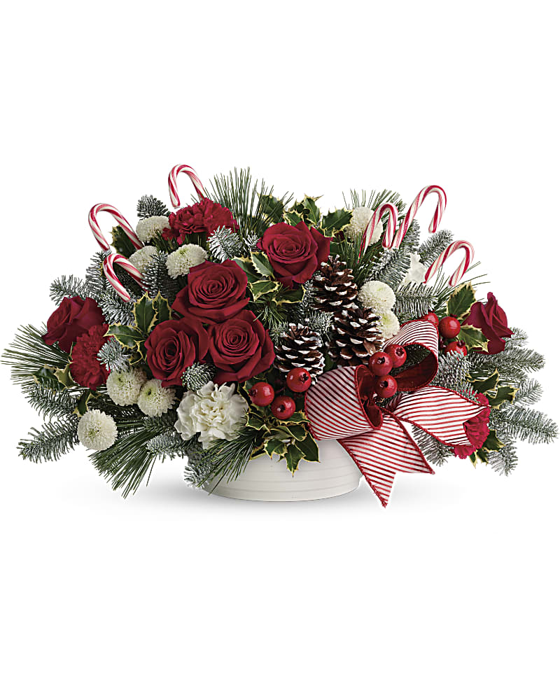 Jolly Candy Cane Bouquet - Teleflora