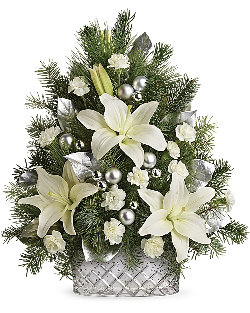 Teleflora's Sparkling Silver Tree Flower Arrangement - Teleflora