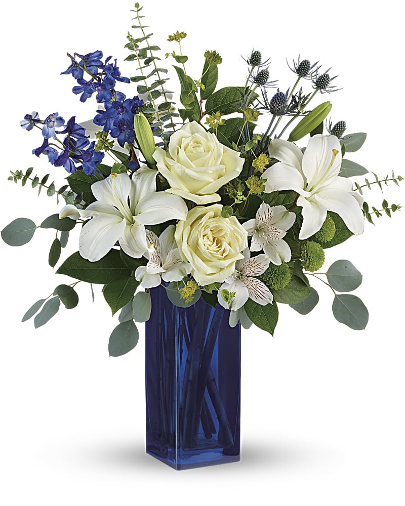 Teleflora's Calming Cobalt Bouquet - Teleflora