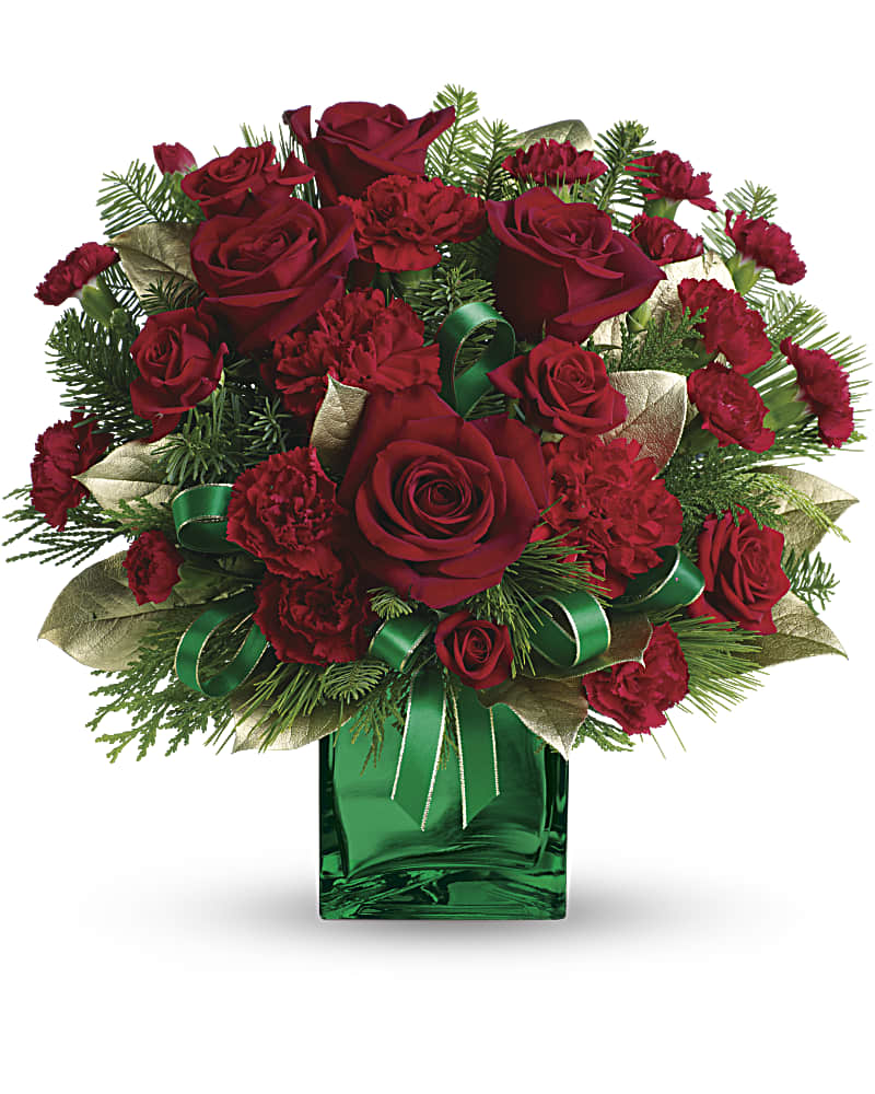 Teleflora's Yuletide Spirit Bouquet Flower Delivery Hemet CA - City ...