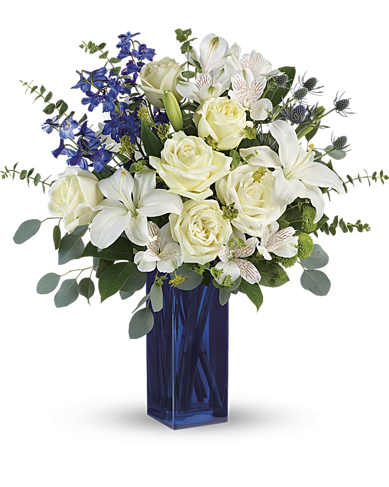 Teleflora's Calming Cobalt Bouquet - Teleflora