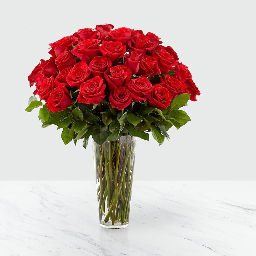 The Long Stem Red Rose Bouquet