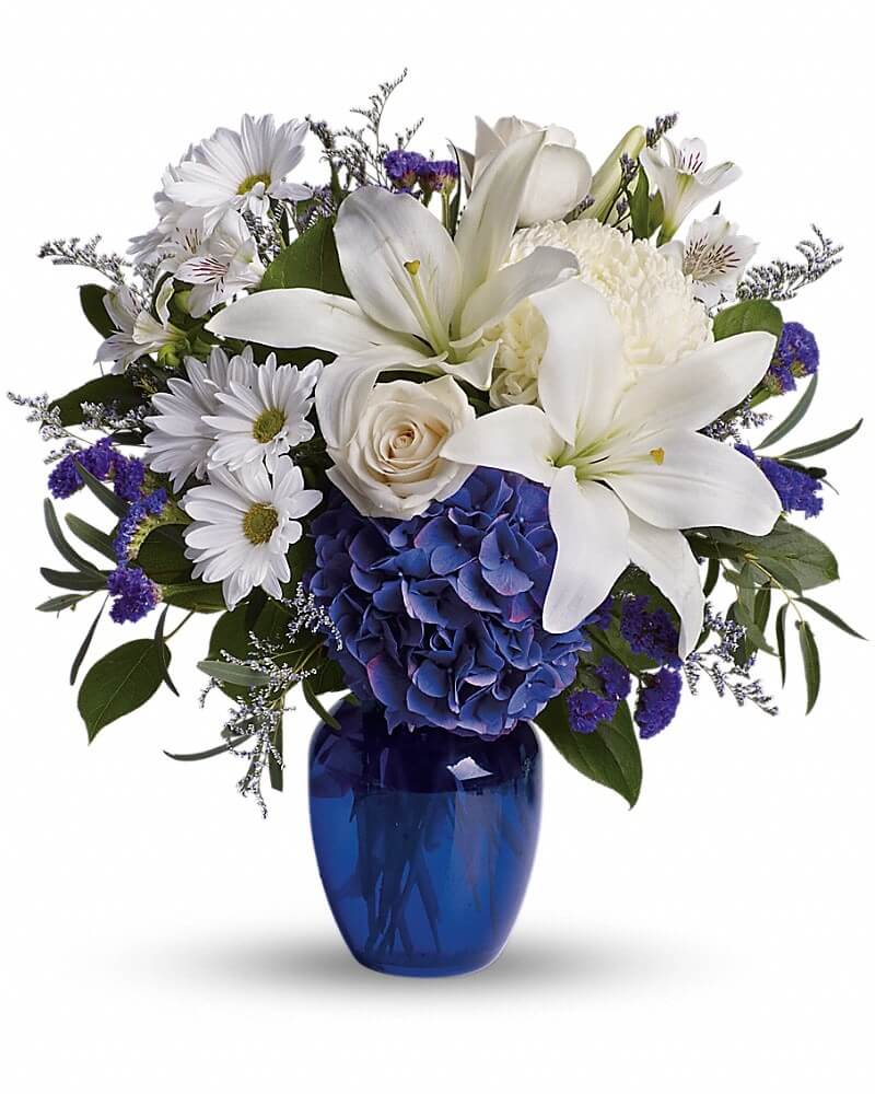 Beautiful in Blue Flower Delivery BAYTOWN TX - Burleson Florist