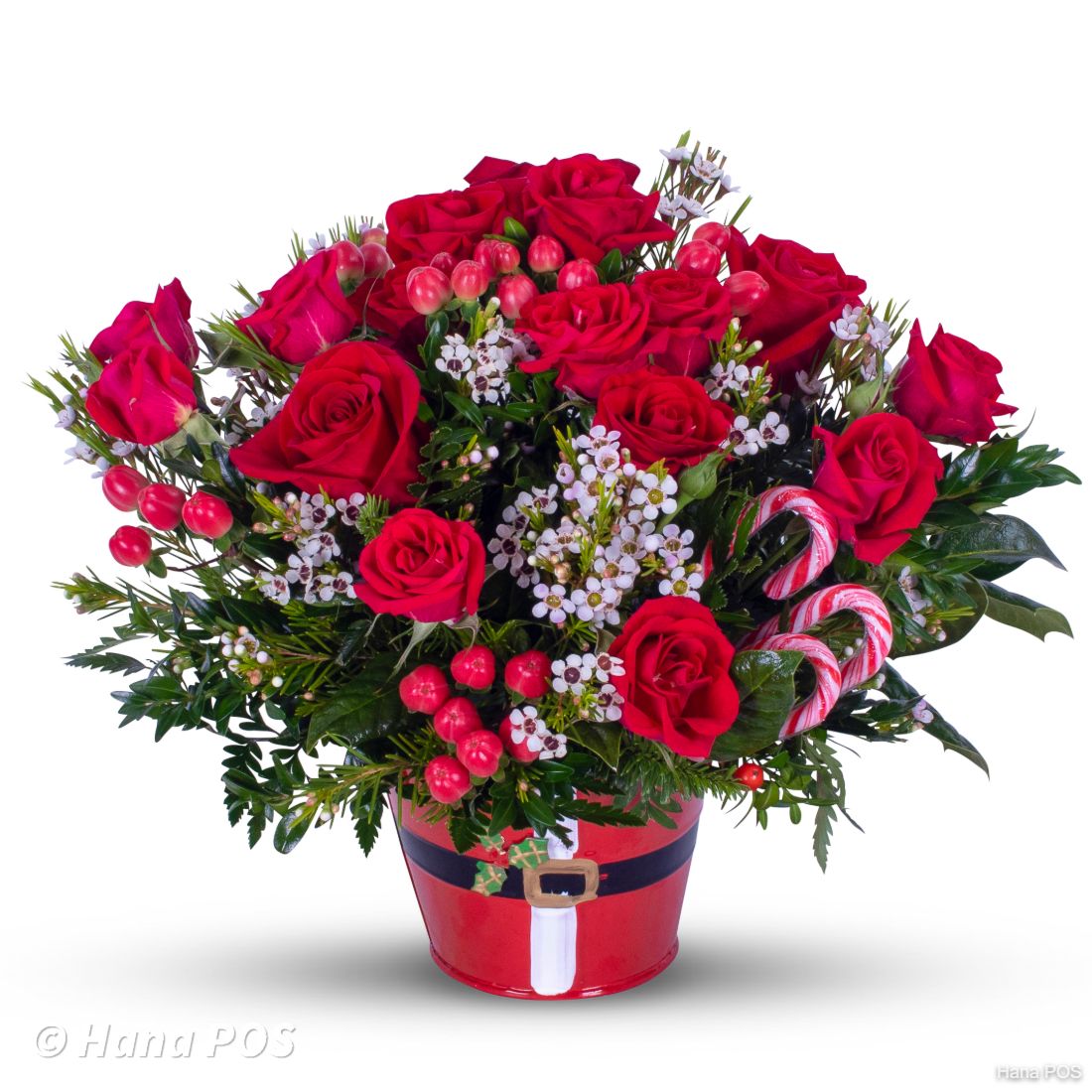 Santa's Surprise Bouquet Flower Delivery Newark DE - Kirk's Flowers Inc.