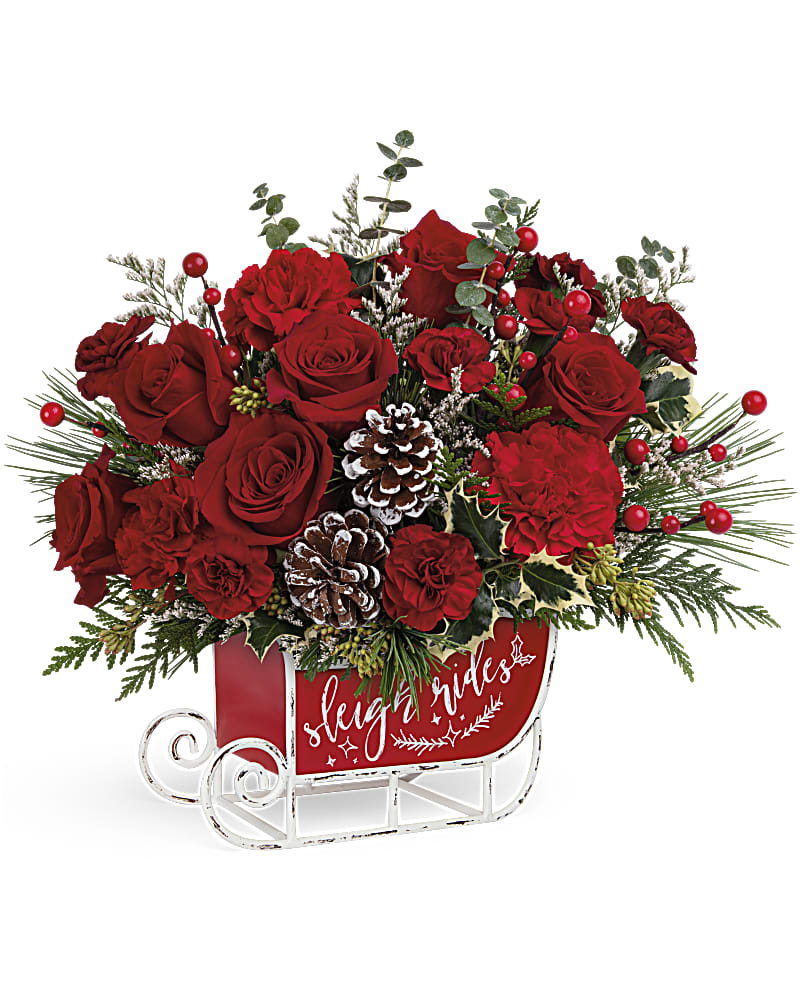 Teleflora's Vintage Sleigh Ride Bouquet - Teleflora