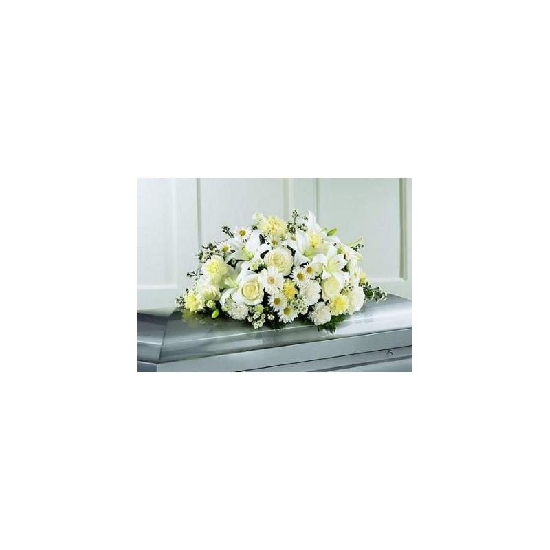 Innocent Peace Casket Spray | funeralflowers