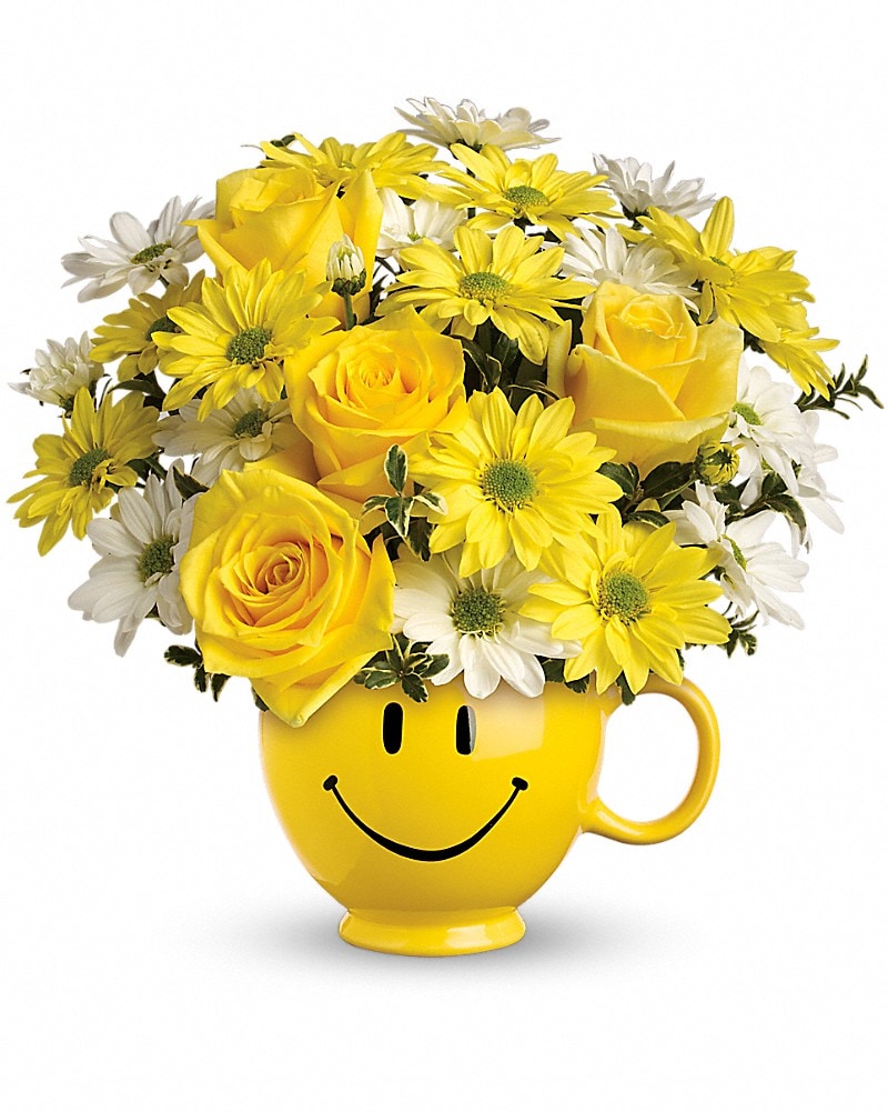 Teleflora's Be Happy® Bouquet with Roses - Teleflora